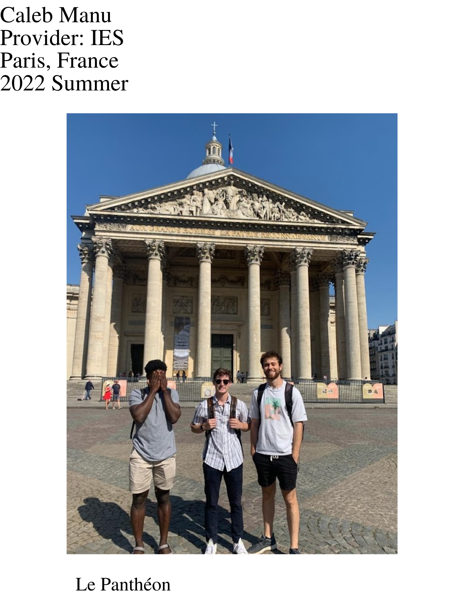 Caleb Manu: Post 3 – Global Tigers