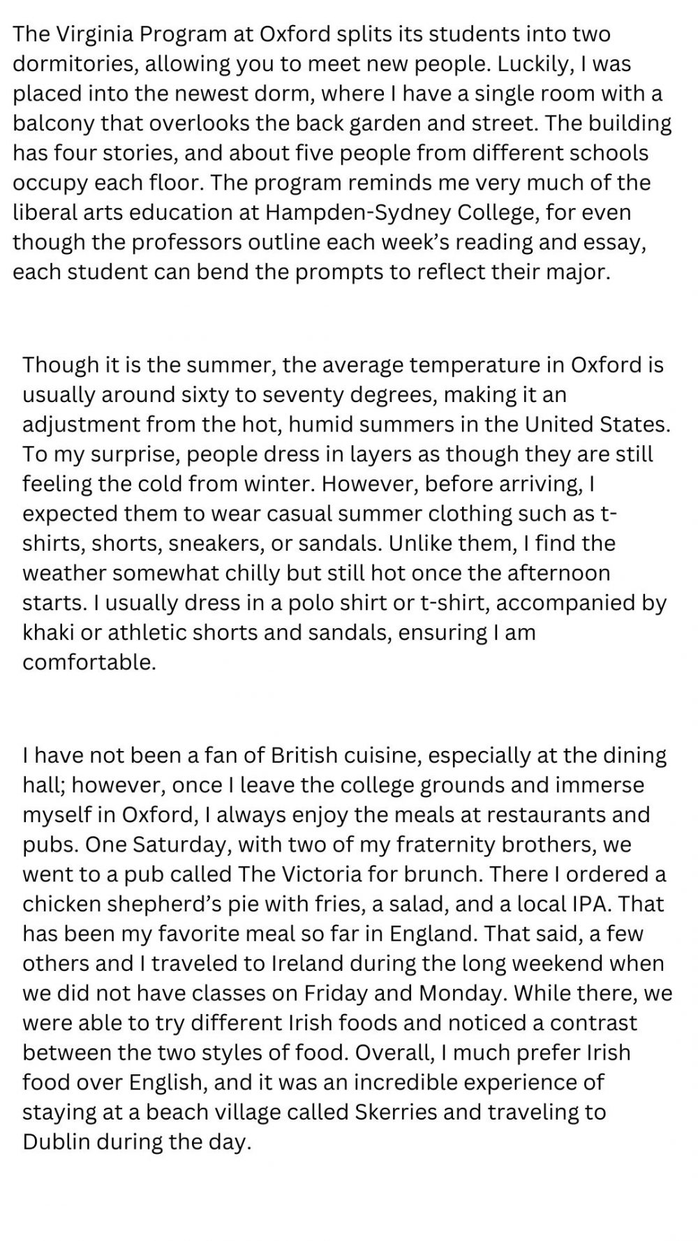 Thomas Overton: Post 2 – Global Tigers